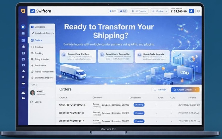 Swiftora - Smart Logistics & Real-Time Tracking